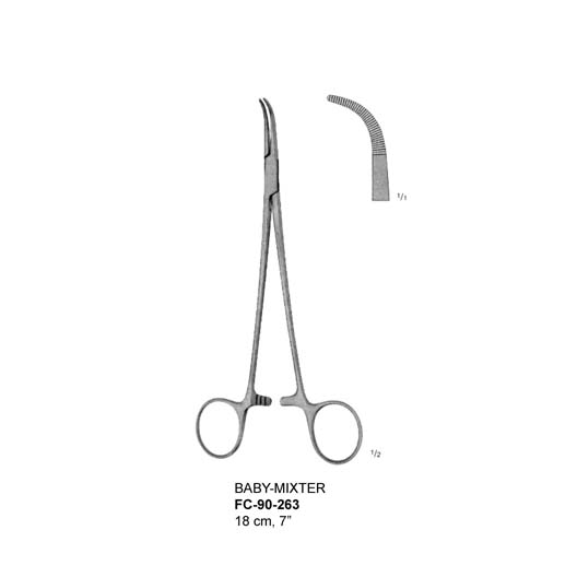 BABY-MIXTER DISSECTING & LIGATURE FORCEPS - 18 CM - Relpro