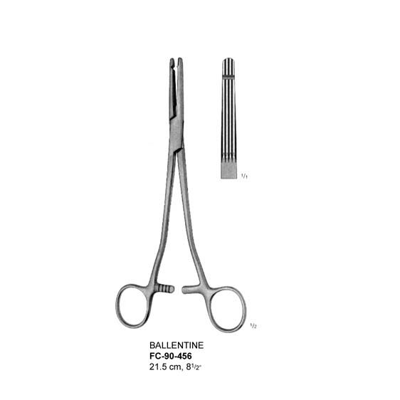 BALLENTINE HYSTERECTOMY FORCEPS – 21.5 CM - Relpro