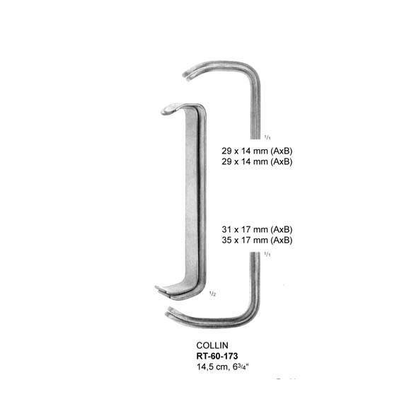 COLLIN RETRACTORS DOUBLE-ENDED – 14.5 CM - Relpro