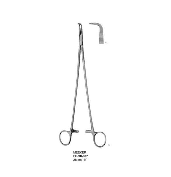 MEEKER DISSECTING & LIGATURE FORCEPS - 28 CM - Relpro