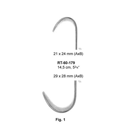 RETRACTORS DOUBLE-ENDED FIG.1 - 14.5 CM - Relpro