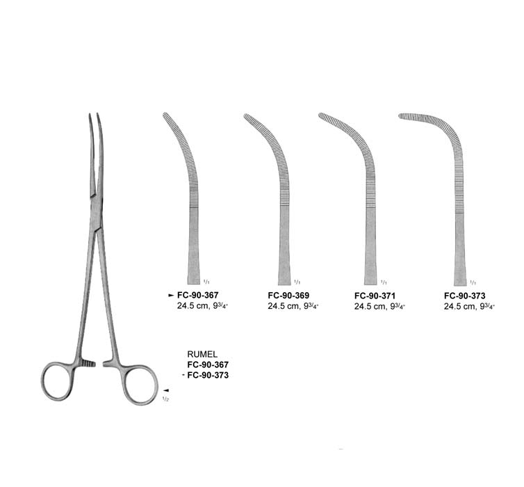 RUMEL DISSECTING & LIGATURE FORCEPS - 24.5 CM - Relpro