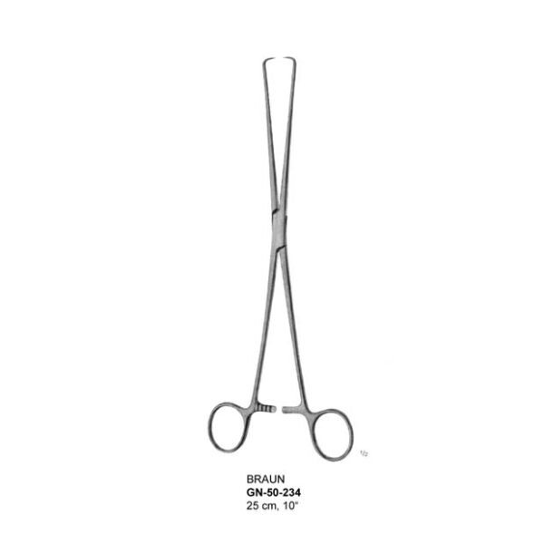 BRAUN UTERINE TENACULUM FORCEPS – 25 CM - Relpro