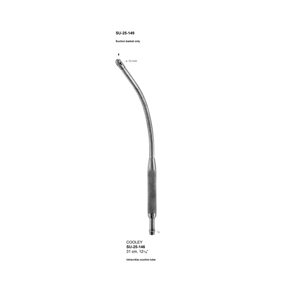 COOLEY INTRACRDIAC SUCTION TUBE – 31 CM - Relpro