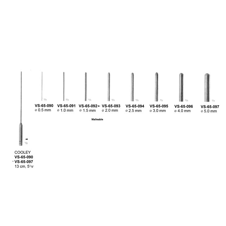 COOLEY VASCULAR DILATORS, MALLEABLE - 13 CM - Relpro