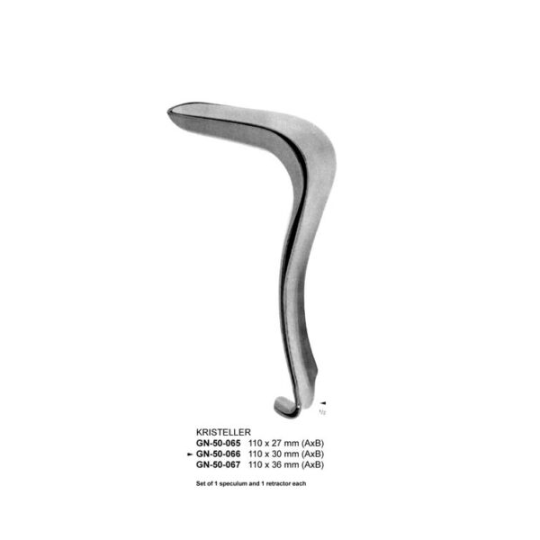 KRISTELLER SET OF 1 SPECULUM & 1 RETRACTOR EACH, SPECULA DEEP HOLLOW ...