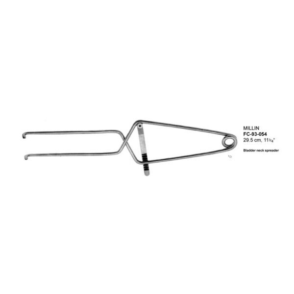 MILLIN PROSTATIC RETRACTORS, BLADDER NECK SPREADER - 29.5 CM - Relpro