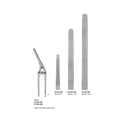 PAYR INTESTINAL AND STOMACH CLAMP WITH PIN - 20 CM - 34 CM - Relpro