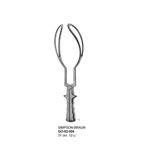 SIMPSON-BRAUN FORCEPS - 31 CM - Relpro