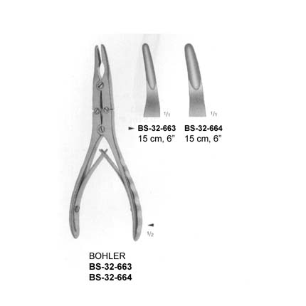 BOHLER BONE RONGEURS - 15 CM - Relpro