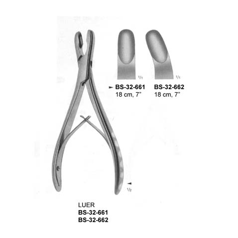 LUER BONE RONGEURS STRAIGHT / CURVED – 18 CM - Relpro
