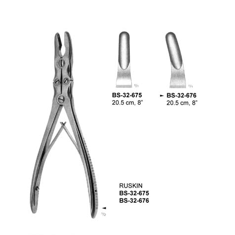 RUSKIN BONE RONGEURS STRAIGHT / CURVED – 20.5 CM - Relpro