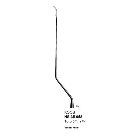 KOOS VESSEL KNIFE MICRO INSTRUMENT FIG.4 – 18.5 CM - Relpro